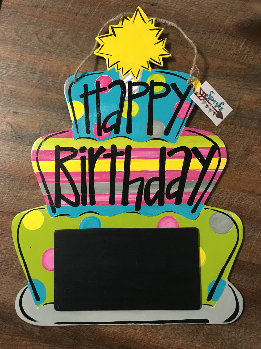 Happy Birthday Chalkboard Sign – Sparks Of Love